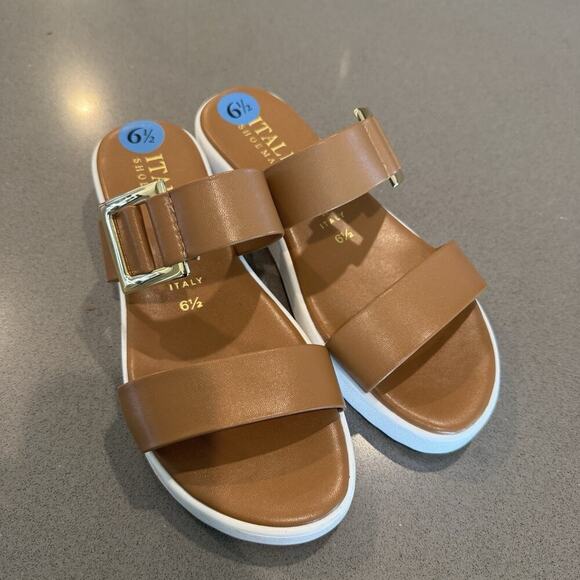 Italian Shoemakers | Shoes | Italian Shoemakers Womans Leather Sandals ...